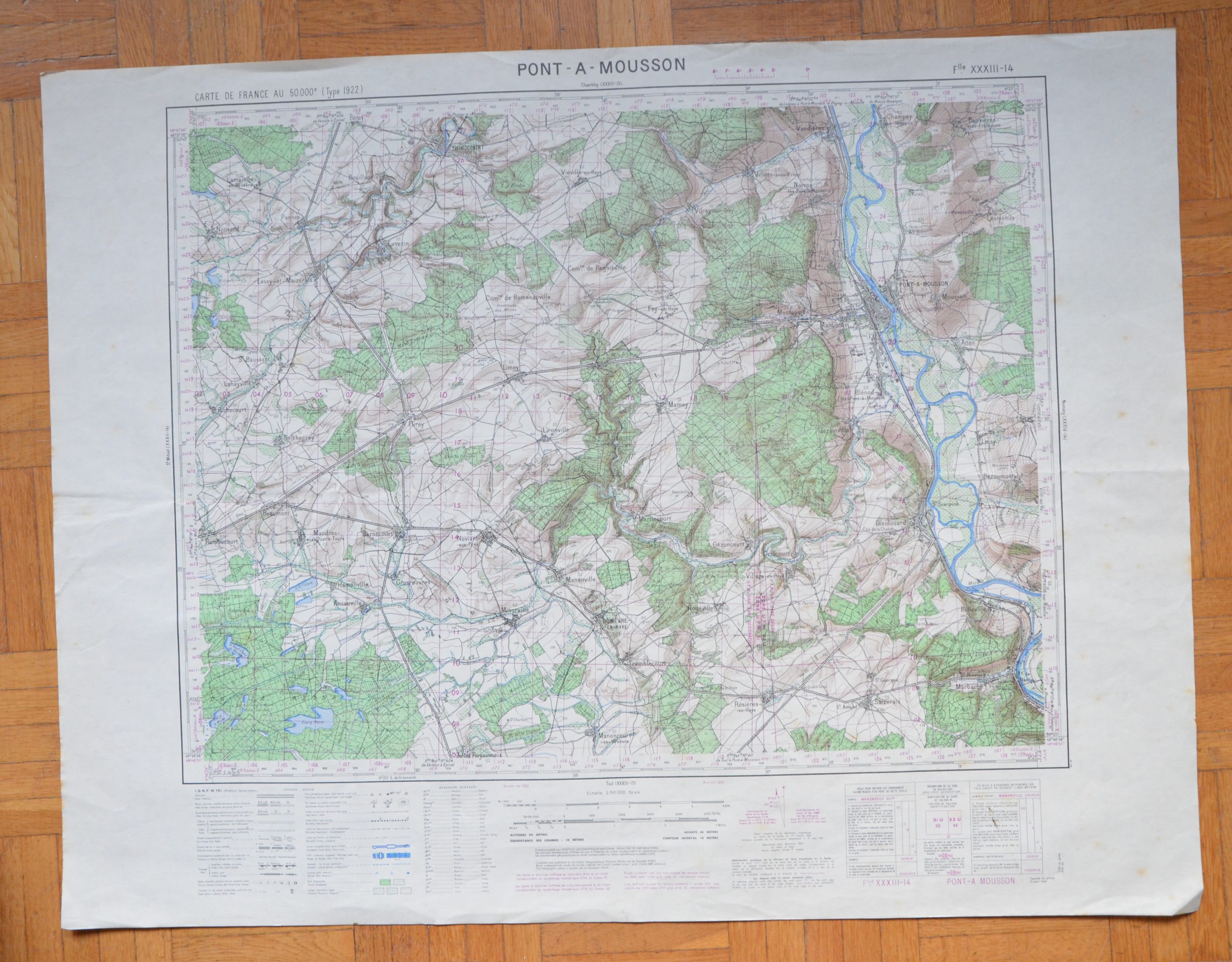 Carte vintage de Pont-à-Mousson - Mes Années Vintage